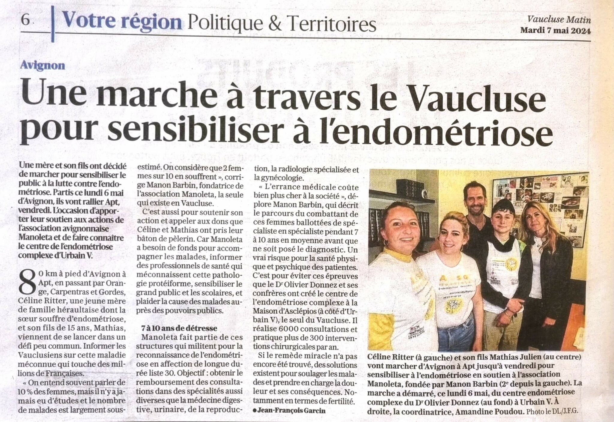 A walk through the Vaucluse to raise awareness of endometriosis ...
